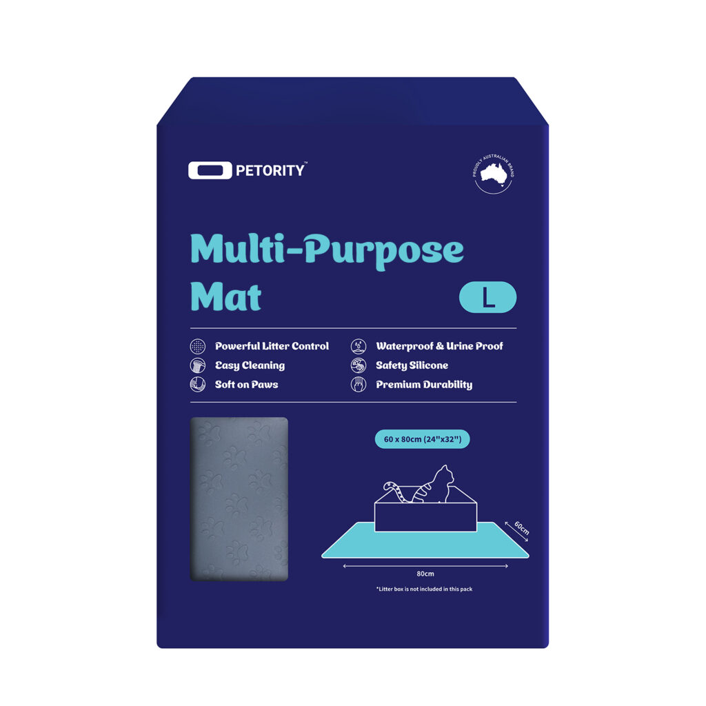 Multi-Purpose Mat – L – Smoke Grey – Petority Australia